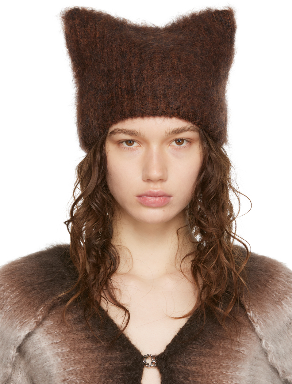 KNWLS Brown Precious Beanie KNWLS