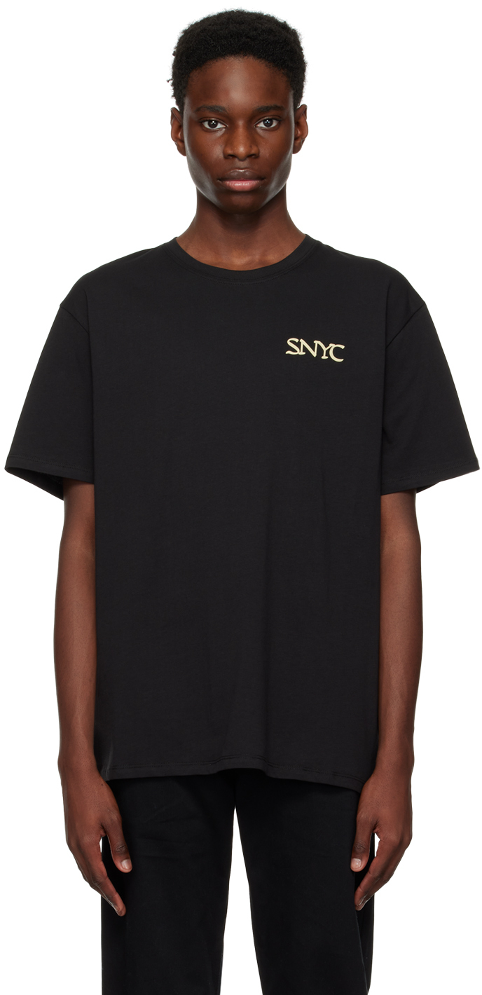 Saturdays NYC Black Sundial Circle T-Shirt Saturdays NYC