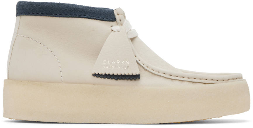 Clarks Originals White Wallabee Cup Desert Boots Clarks Originals