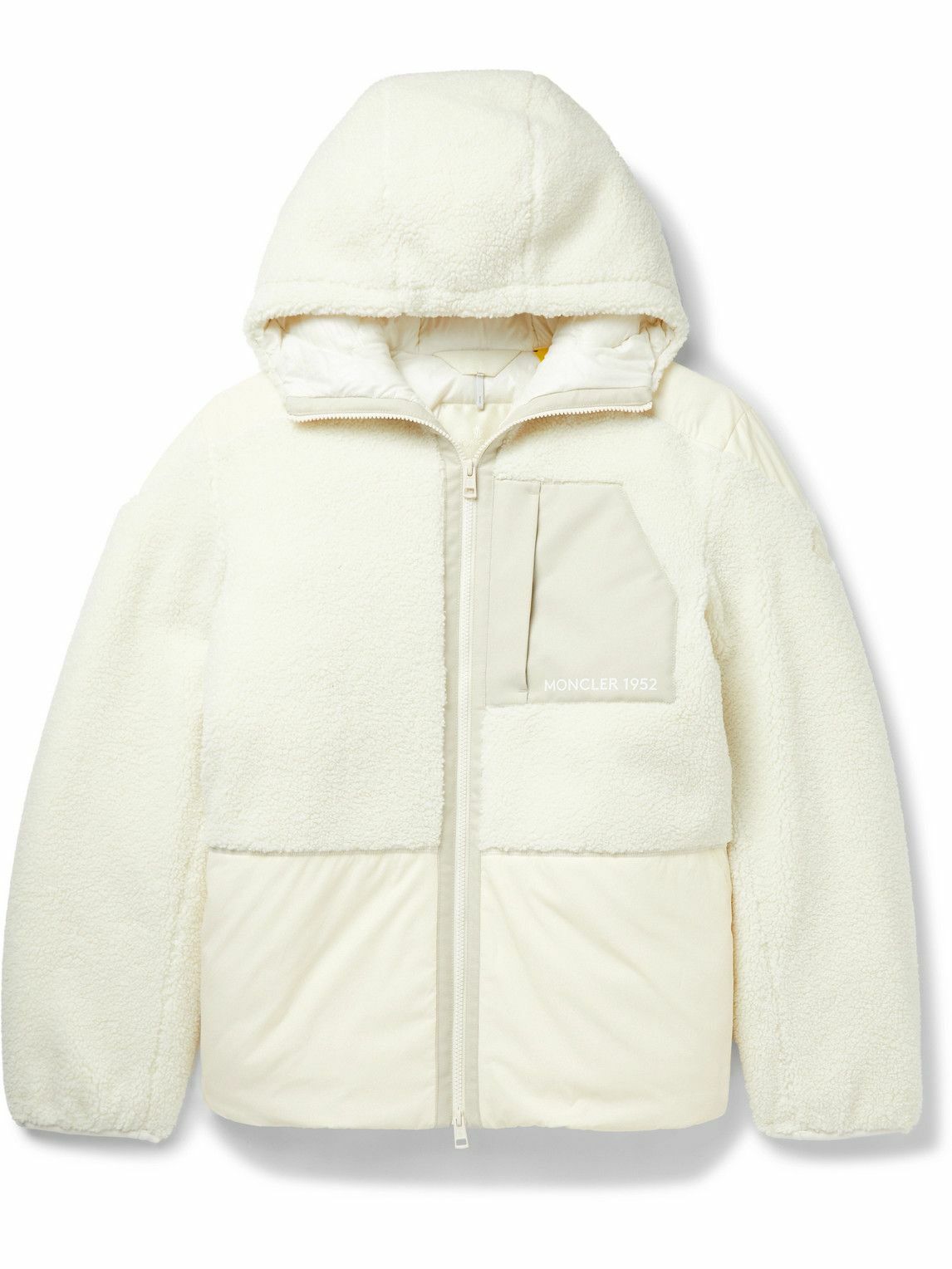 Moncler Genius - 2 Moncler 1952 Logo-Print Shell-Panelled Fleece Hooded ...
