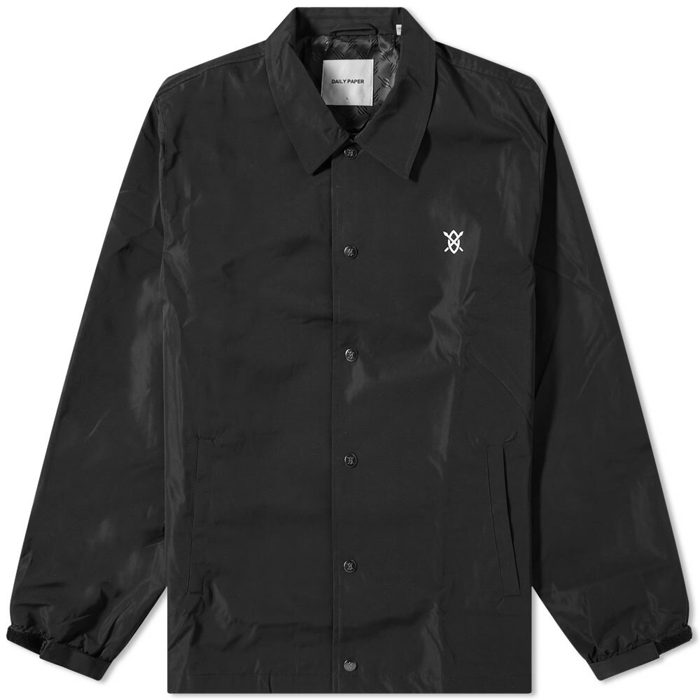 Daily Paper Men's EZE Coach Jacket in Black Daily Paper