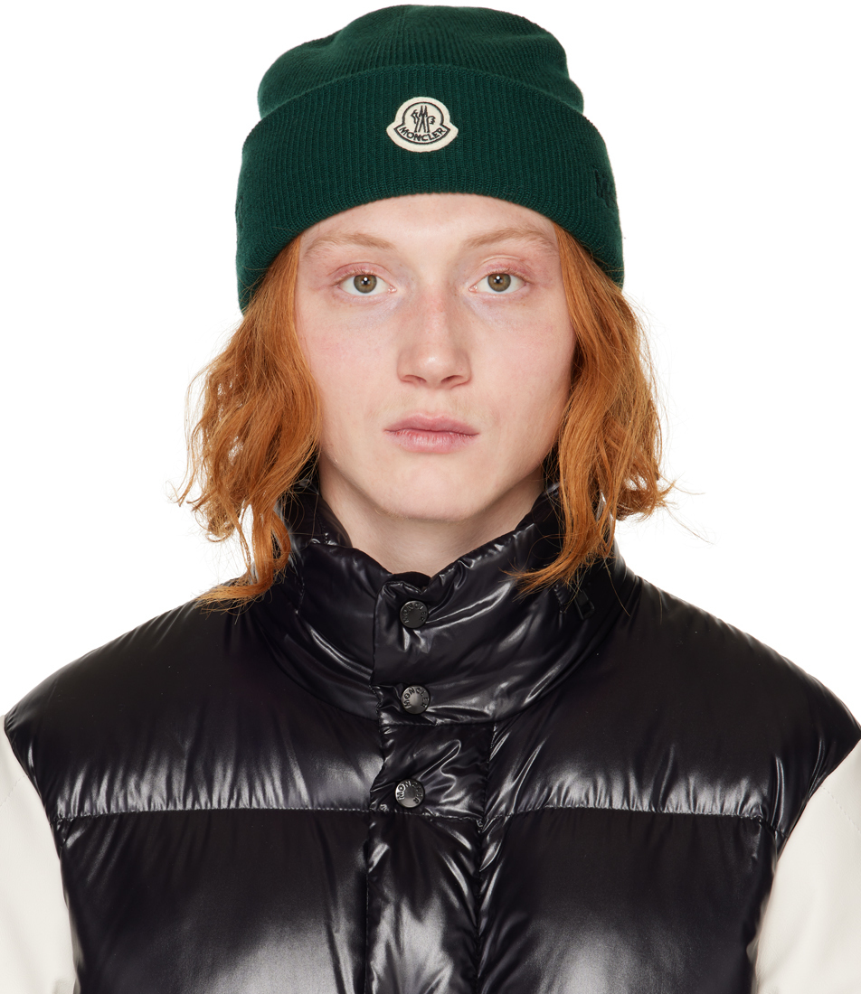 Moncler Genius 7 Moncler FRGMT Hiroshi Fujiwara Green Beanie Moncler Genius