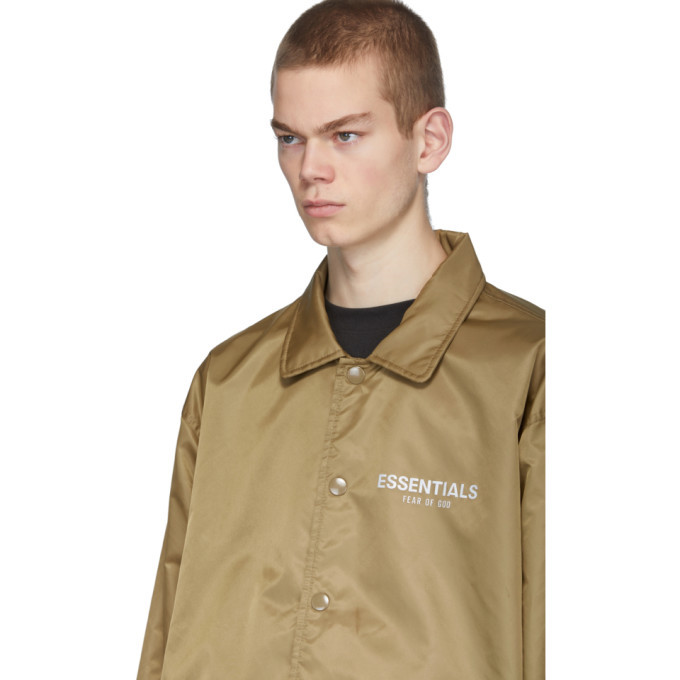 Essentials Tan Logo Jacket Essentials