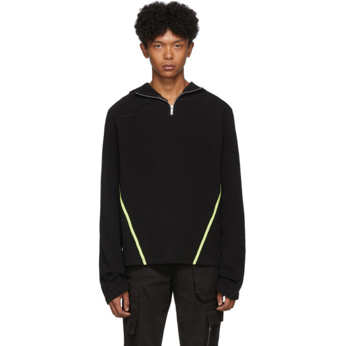 Spencer Badu Black Half-Zip Hoodie Spencer Badu