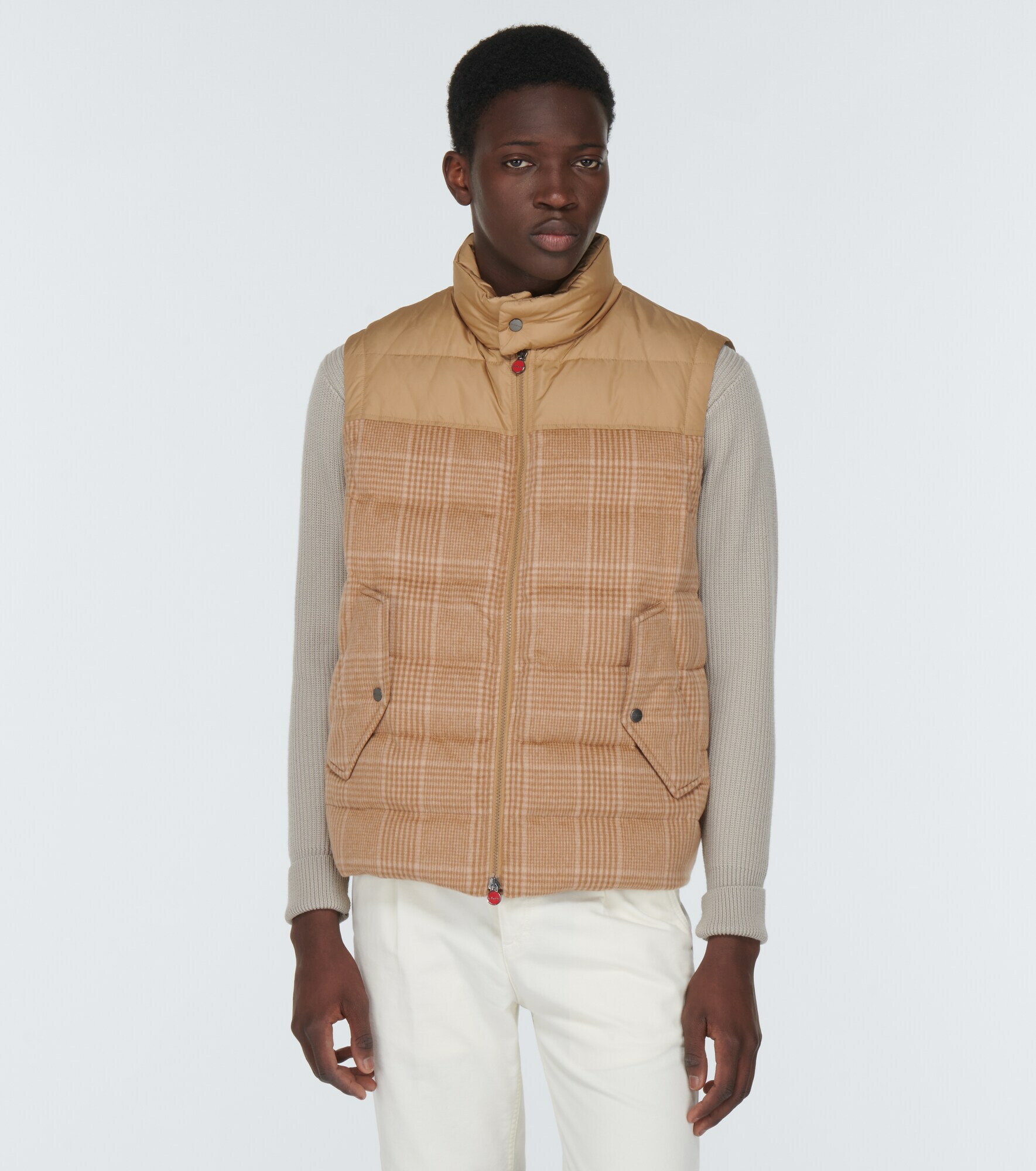Kiton - Cashmere and wool down vest Kiton