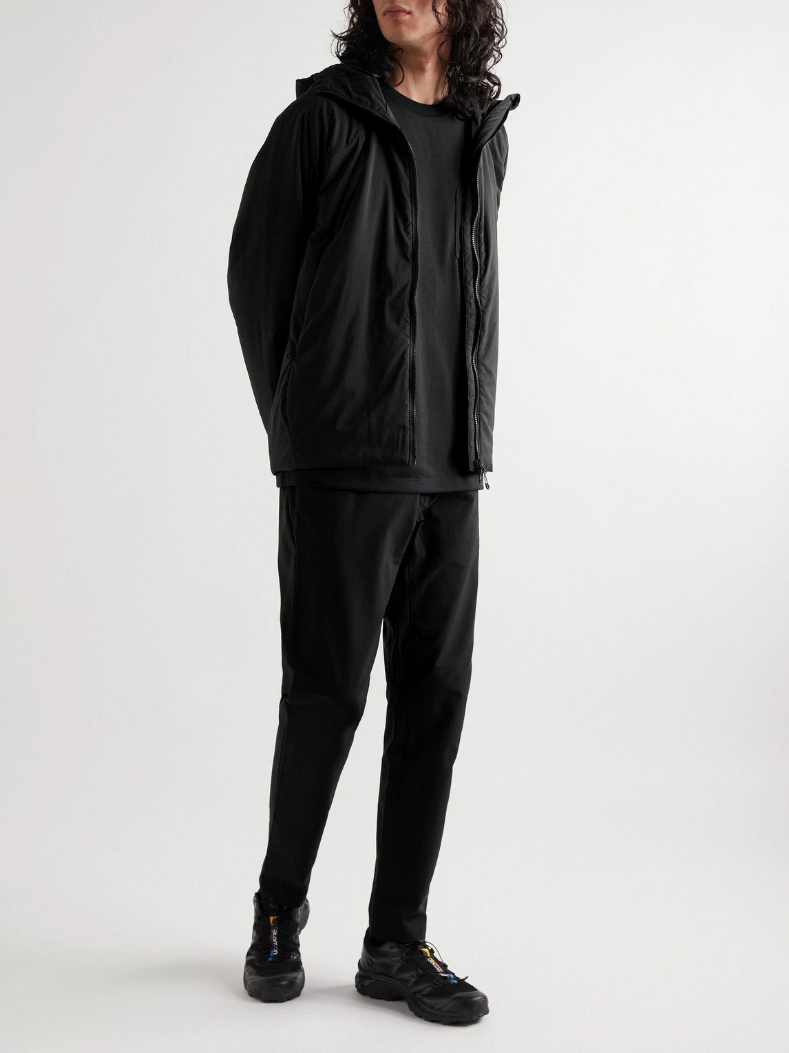 Goldwin - Pertex Quantum Air Ripstop Hooded Ski Jacket - Black Goldwin