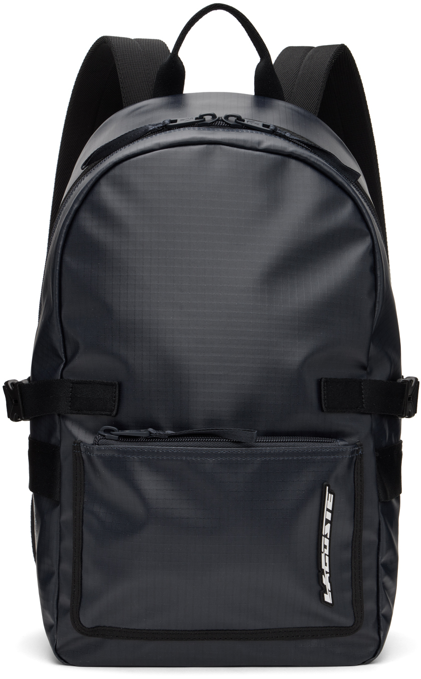 Lacoste Navy Coated Backpack Lacoste