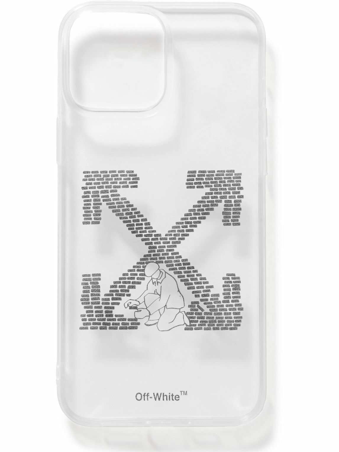 Off-White - Logo-Print Rubber iPhone 13 Pro Max Case Off-White