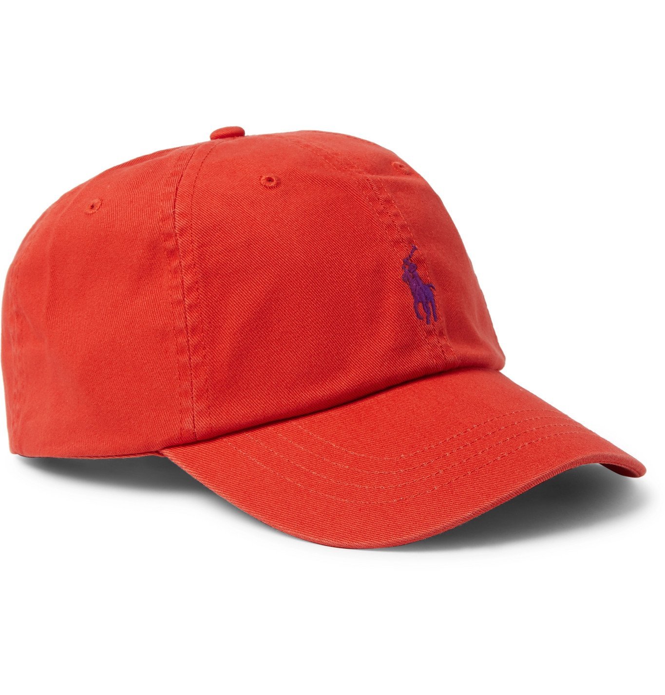 Polo Ralph Lauren - Logo-Embroidered Cotton-Twill Baseball Cap - Red ...
