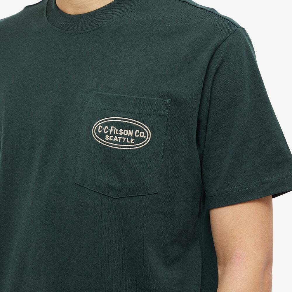 Filson Men's Embroidered Pocket T-Shirt in Fir Filson