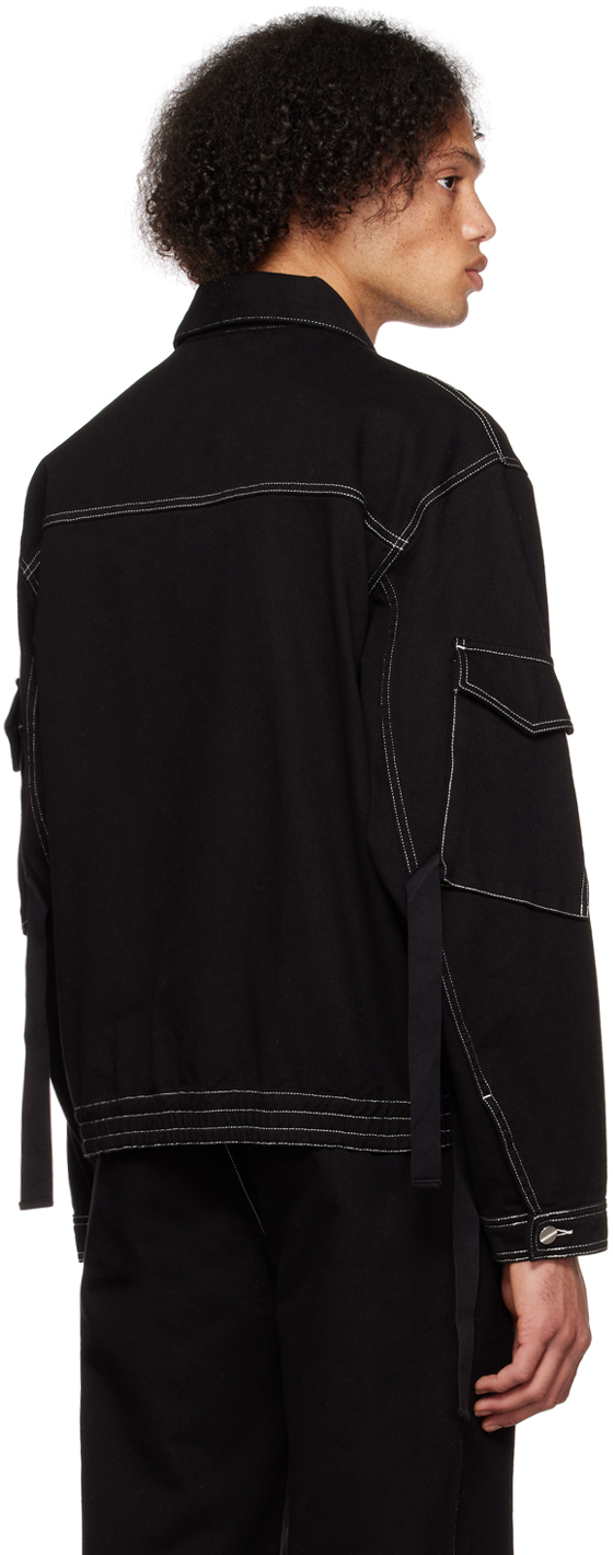 Dion Lee Black Cargo Denim Jacket Dion Lee