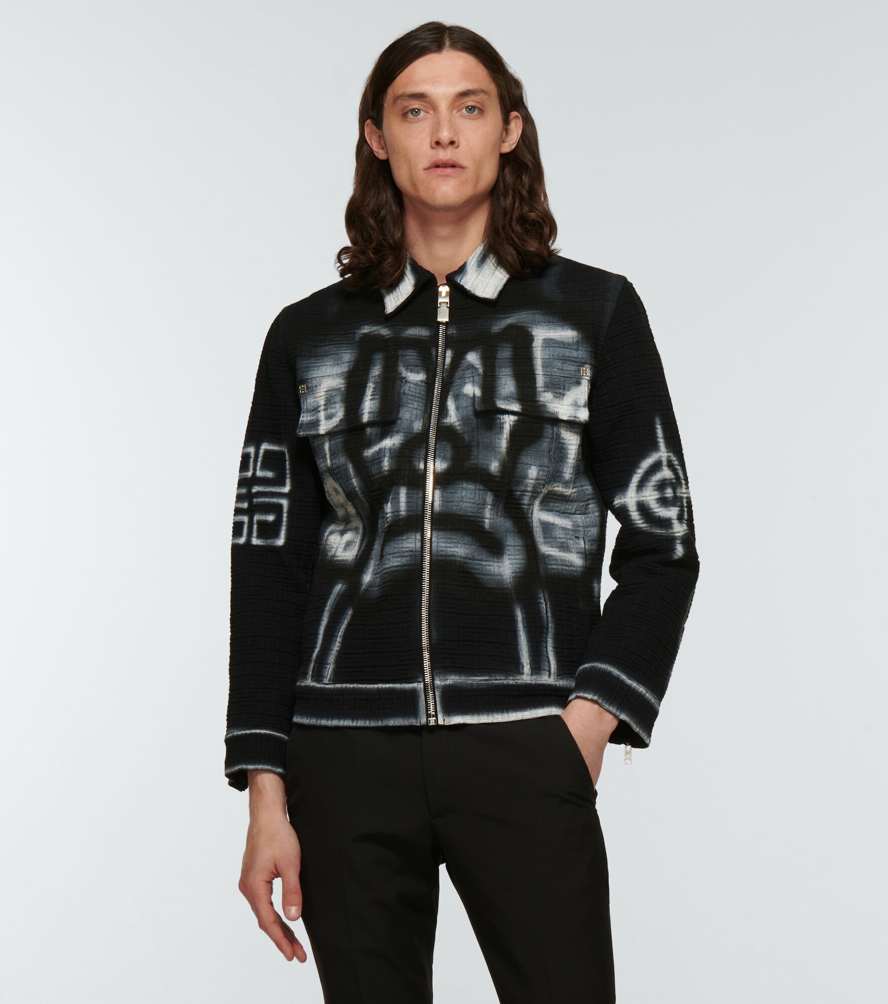 Givenchy - x Chito tag-effect 4G denim jacket Givenchy