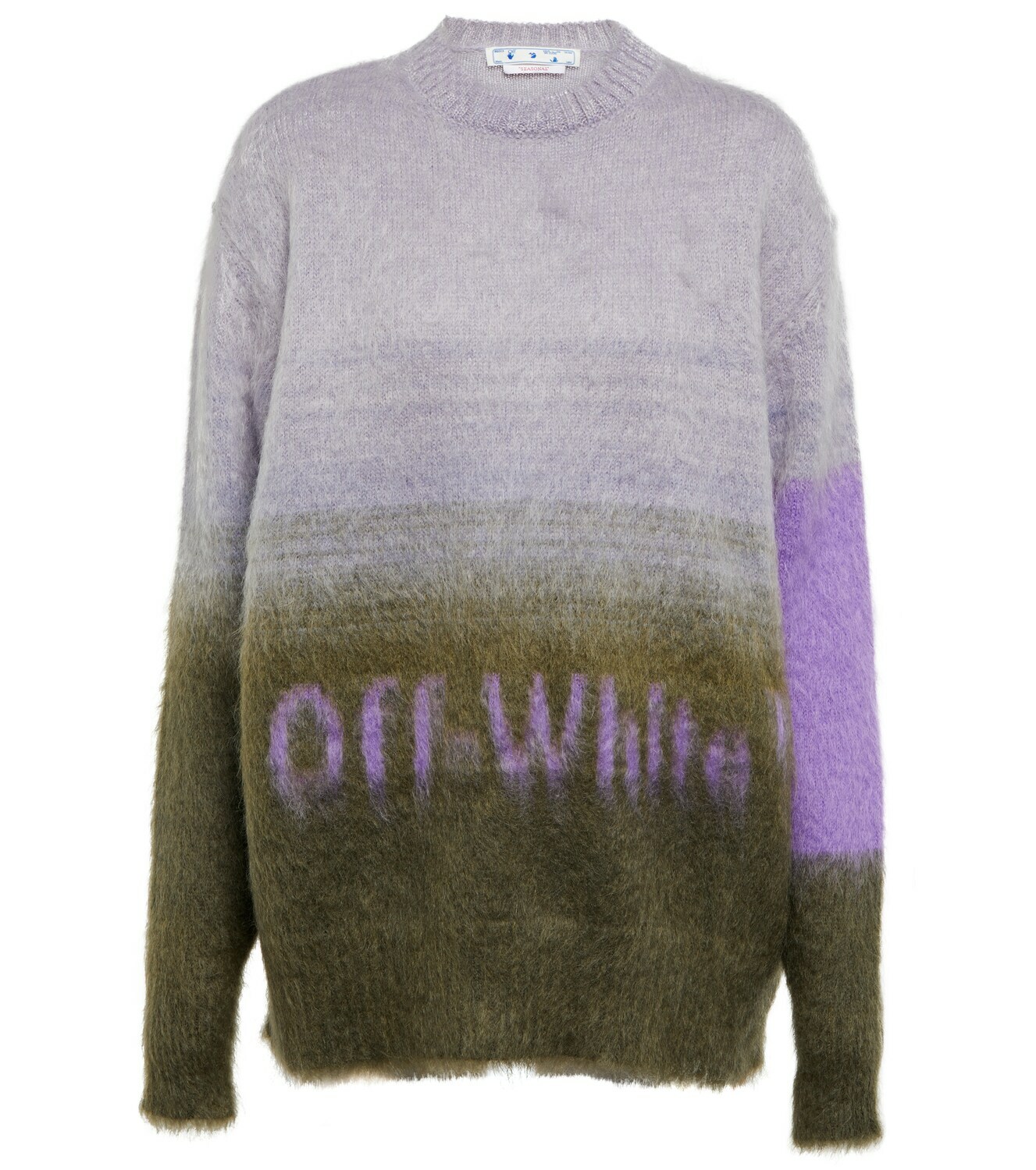 Off-White - Dégradé printed mohair-blend sweater Off-White