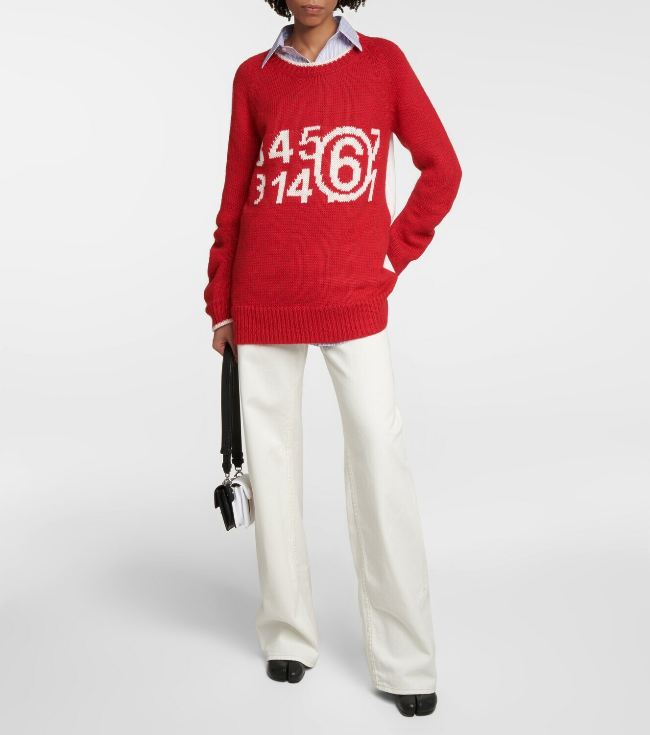 MM6 Maison Margiela - Logo cotton-blend sweater MM6 Maison Margiela