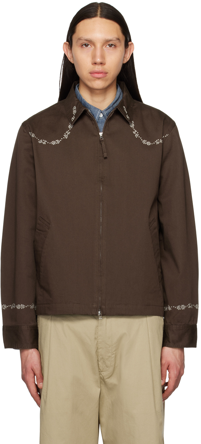 Universal Works Brown Windcheater Jacket Universal Works