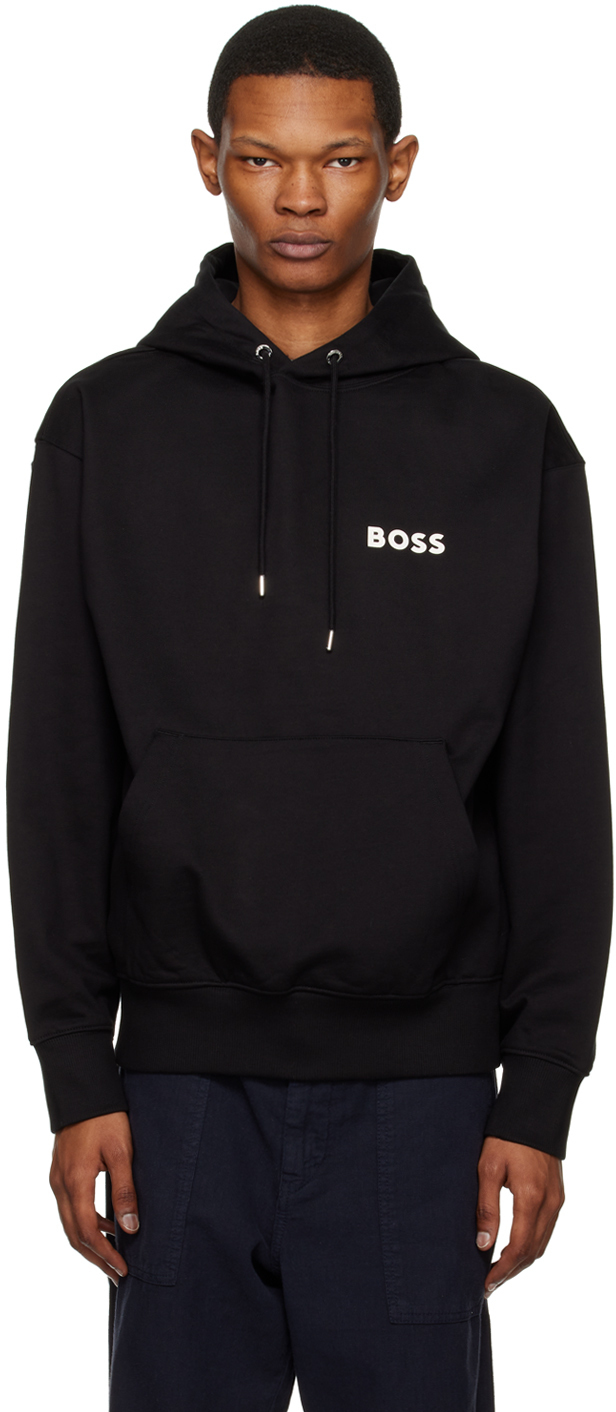 BOSS Black Bonded Hoodie BOSS