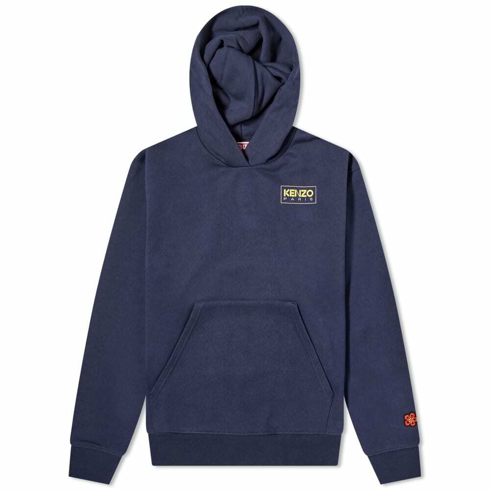 Kenzo Paris Women's Logo Oversize Hoody in Midnight Blue Kenzo
