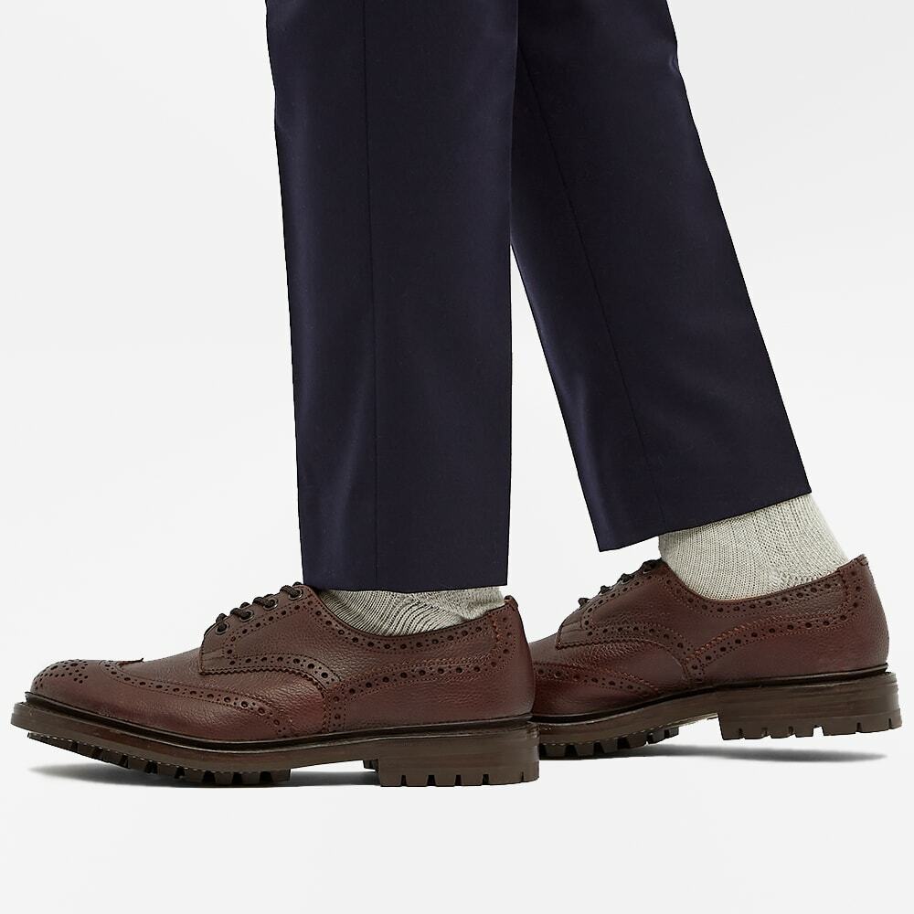 Tricker's Men's Commando Sole Ilkley Brogue in Brown Zug Grain Tricker's