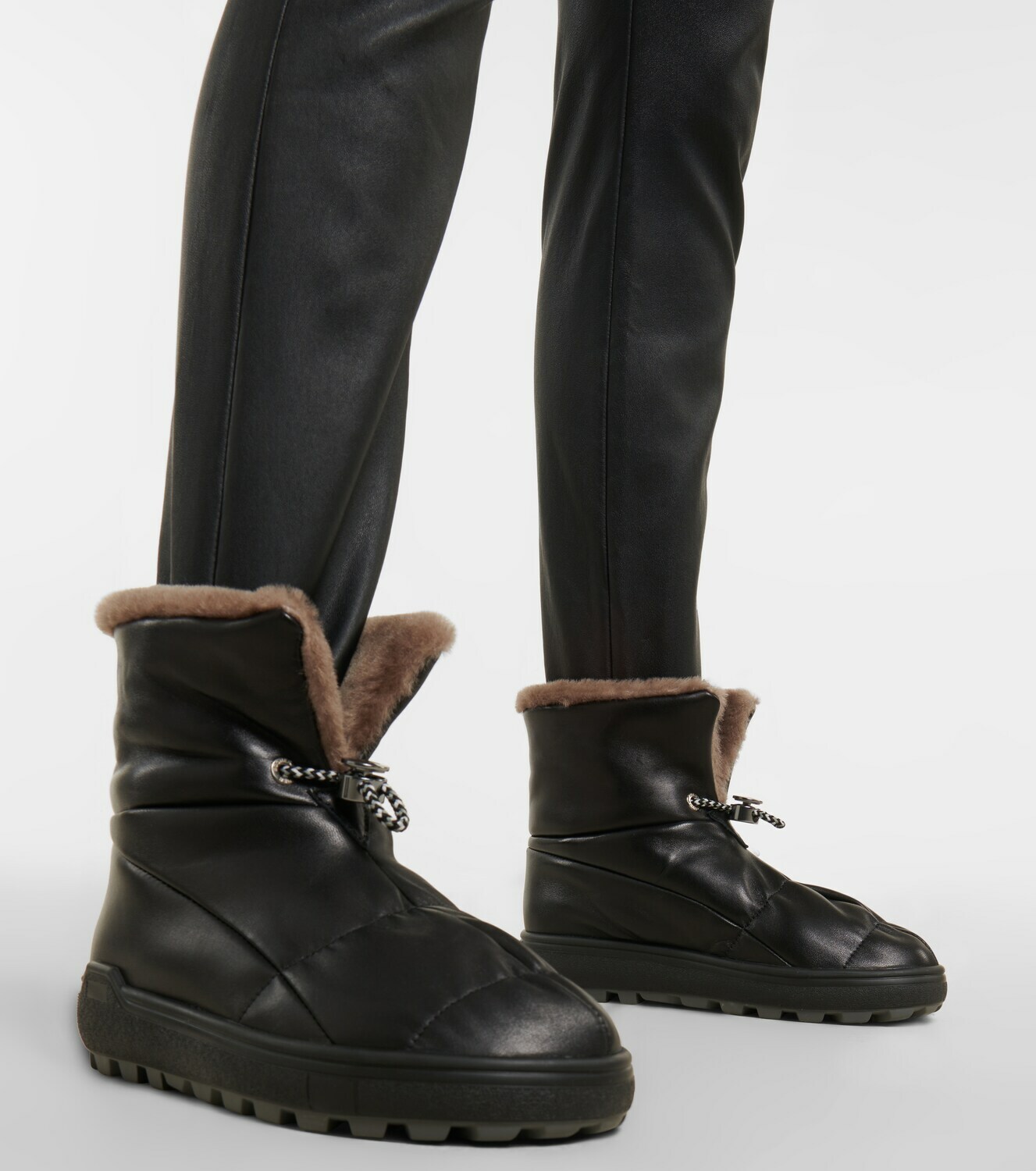 Bogner - Shearling-lined leather ankle boots Bogner