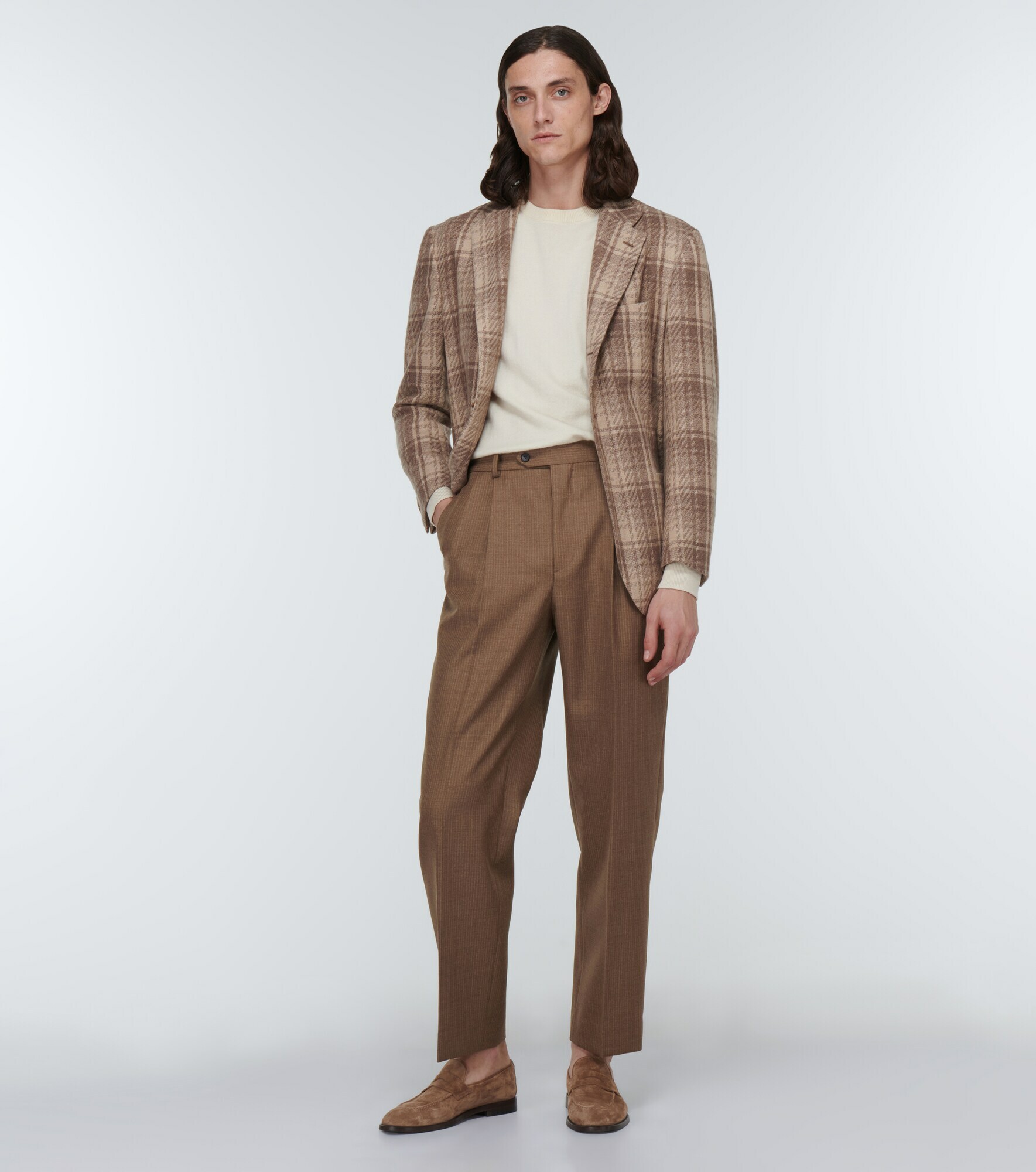 Kiton - Checked cashmere blazer Kiton