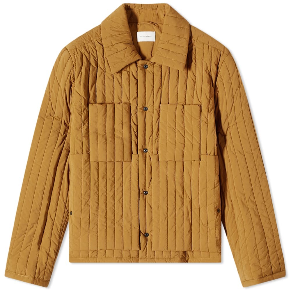 Craig Green Men's Quilted Worker Jacket in Bronze Craig Green