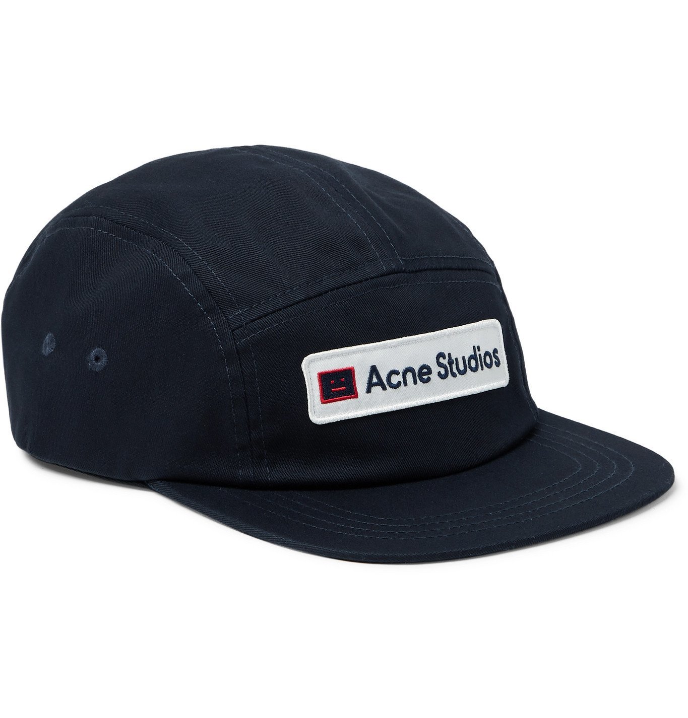 Acne Studios - Logo-Appliquéd Cotton-Twill Baseball Cap - Blue Acne Studios