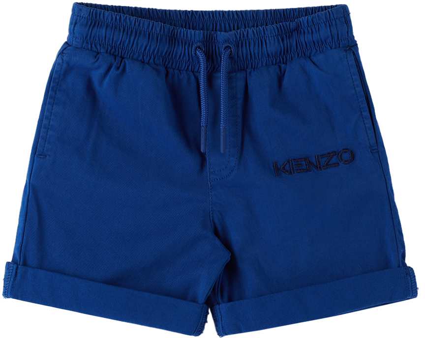 Kenzo Baby Blue Cotton Swim Shorts Kenzo