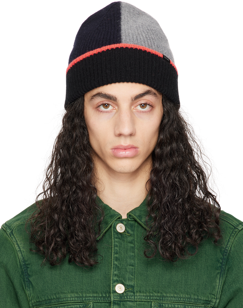 Paul Smith Multicolor Half & Half Beanie Paul Smith