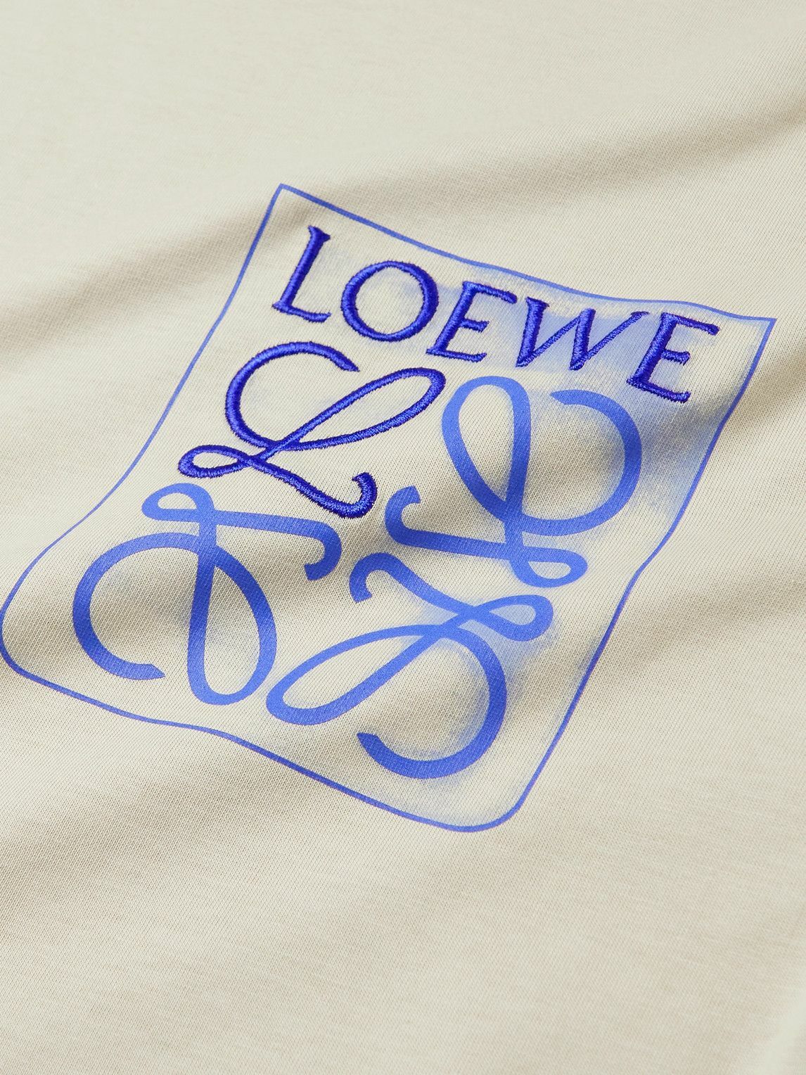 Loewe - Anagram Logo-Detailed Cotton-Jersey T-Shirt - Gray Loewe