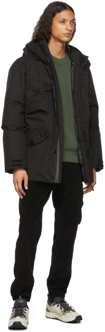 Stone Island Black Multi-Pocket Down Jacket Stone Island