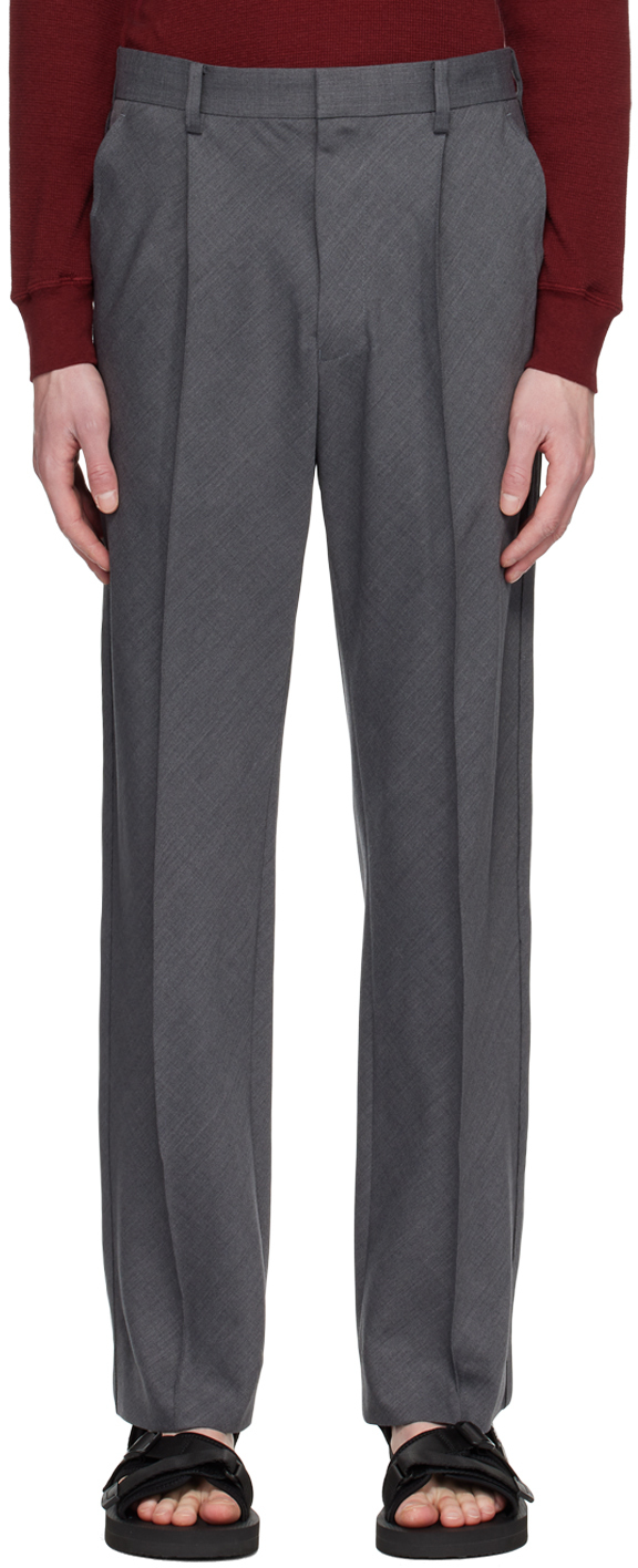 Undercoverism Gray Pinched Seam Trousers Undercoverism