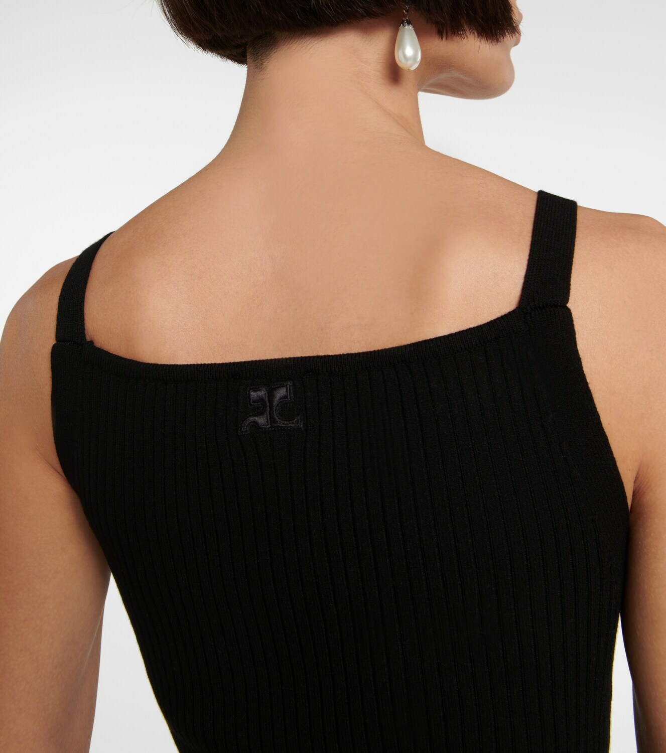 Courreges - Ribbed-knit mini dress Courreges