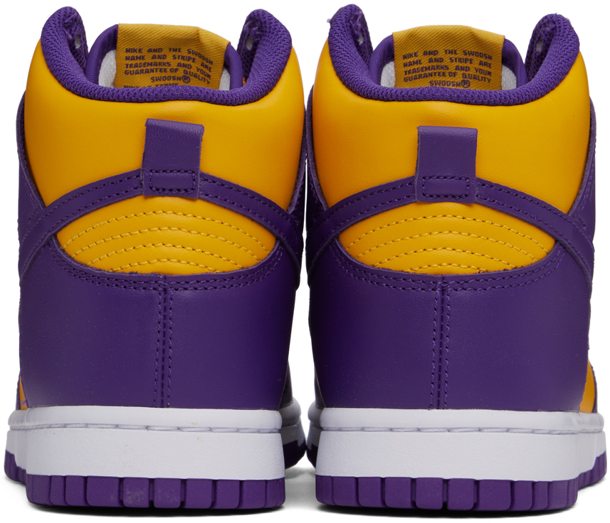 Nike Purple & Yellow Dunk Retro High Sneakers Nike