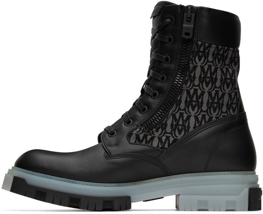AMIRI Black Military Combat Boots Amiri