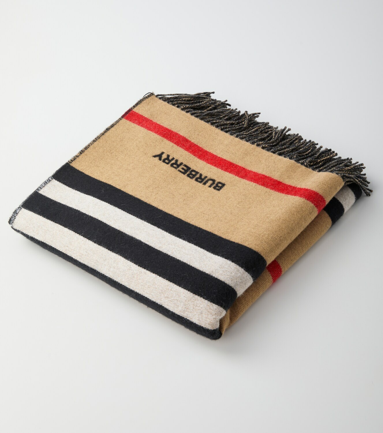 Burberry - Icon Stripe cashmere and wool blanket Burberry