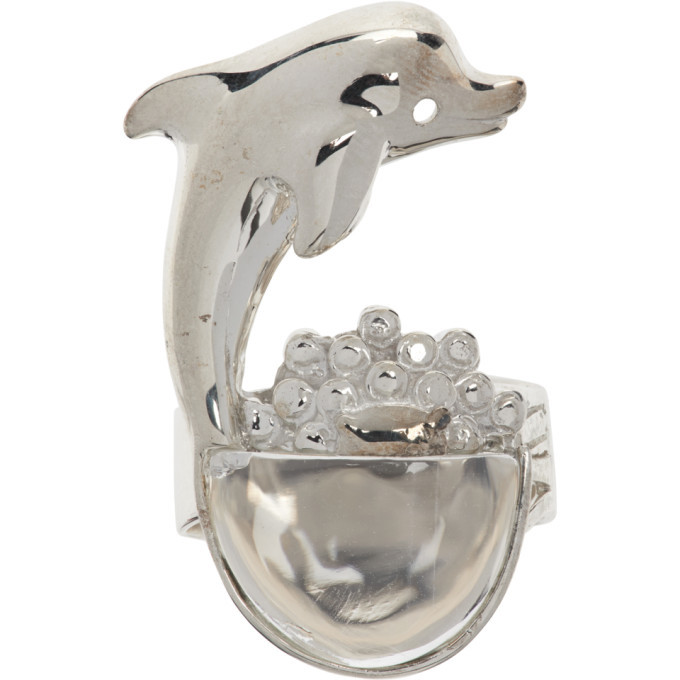 Jiye Shin Silver Quartz Dolphin Ring