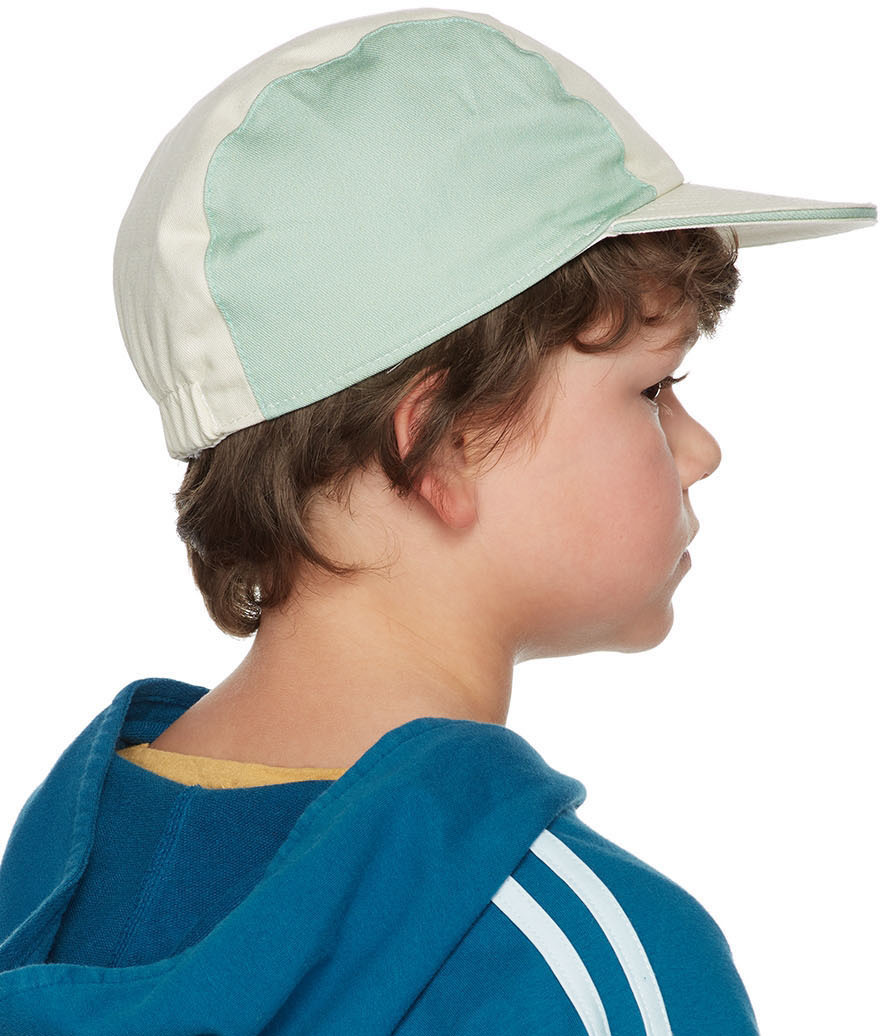 Bobo Choses Kids Green & Off-White Strawberry Cap Bobo Choses