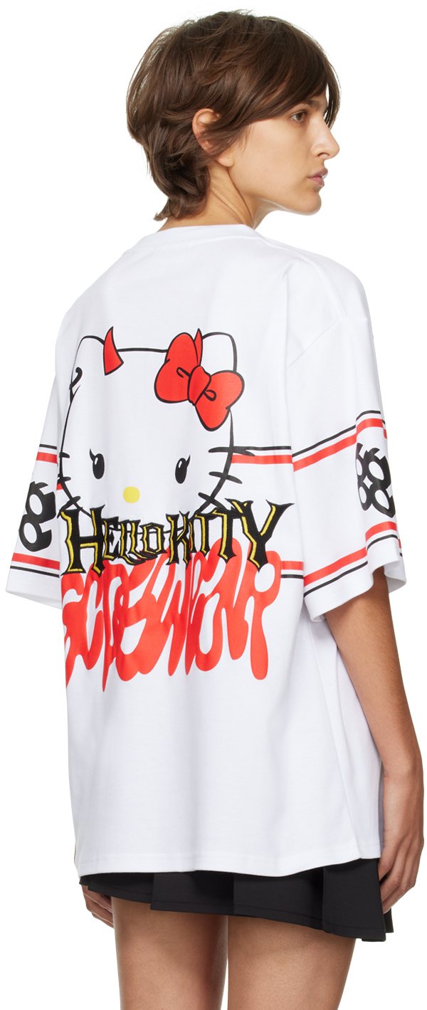 GCDS White Hello Kitty Edition Oversized T-Shirt GCDS