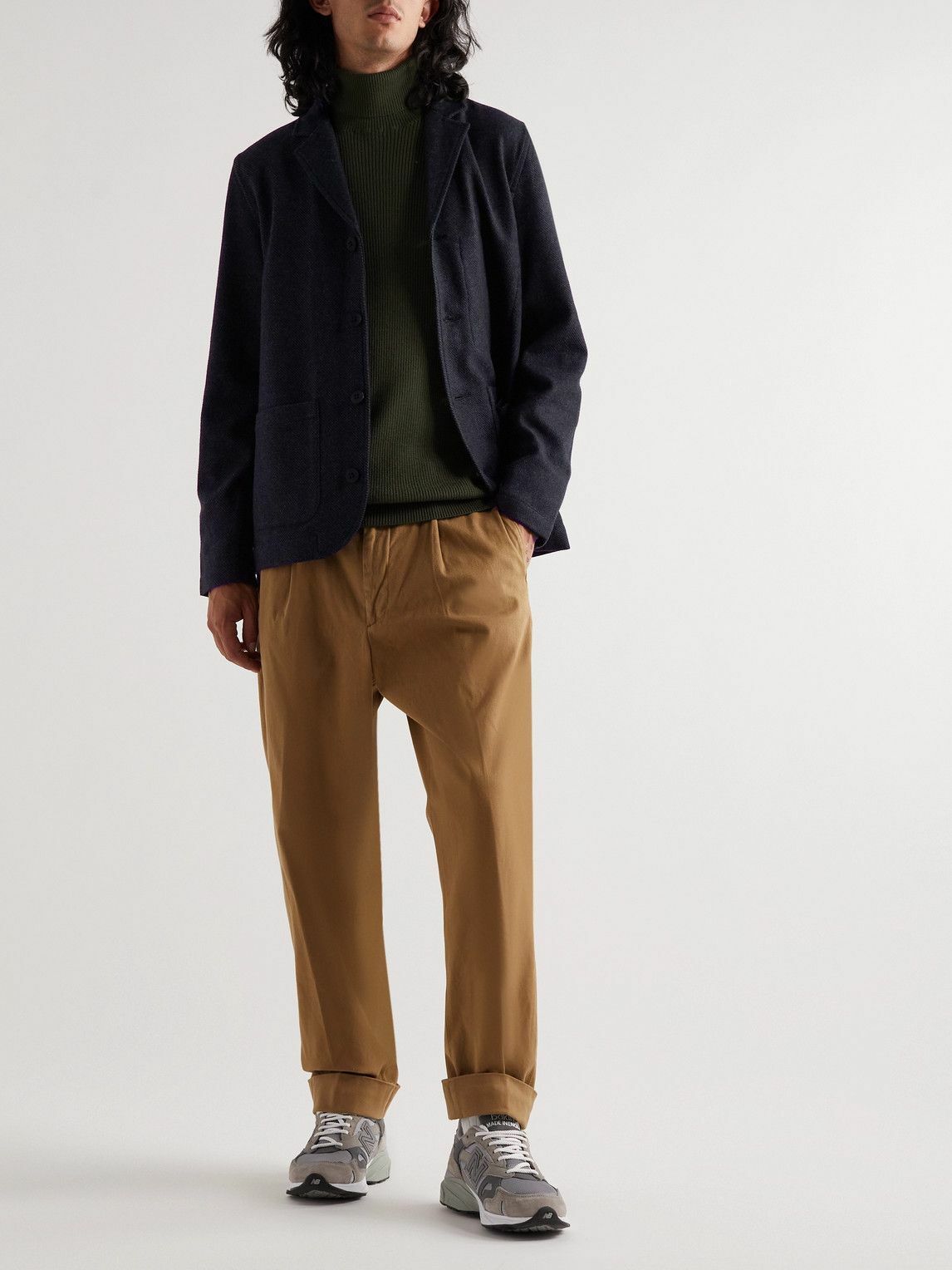 Folk - Wool-Blend Twill Blazer - Black Folk