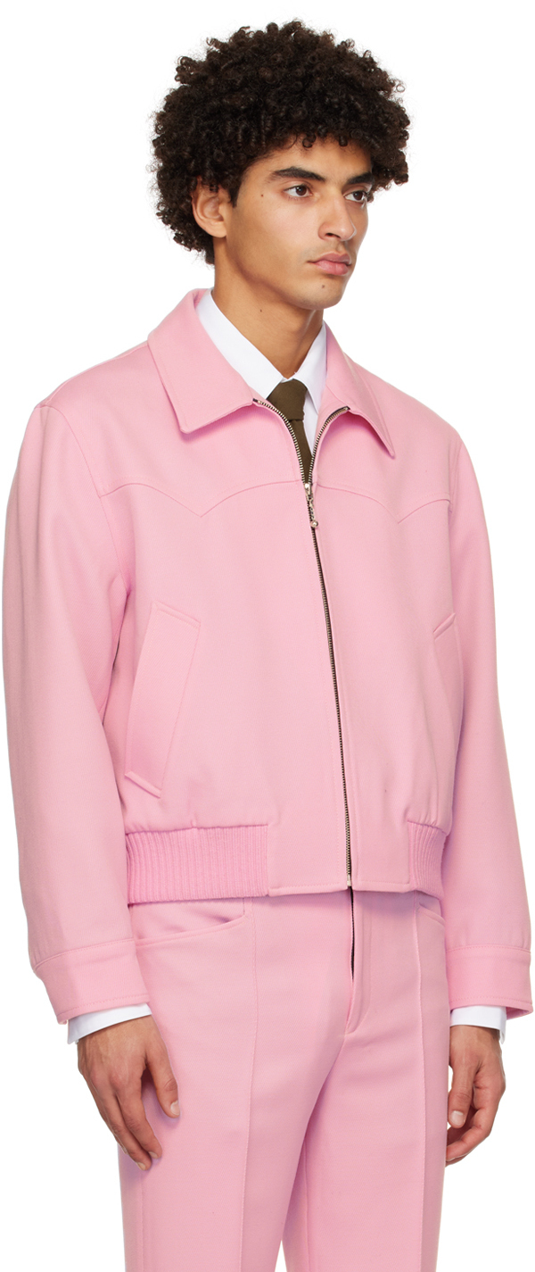 Ernest W. Baker Pink Western Harrington Jacket Ernest W. Baker