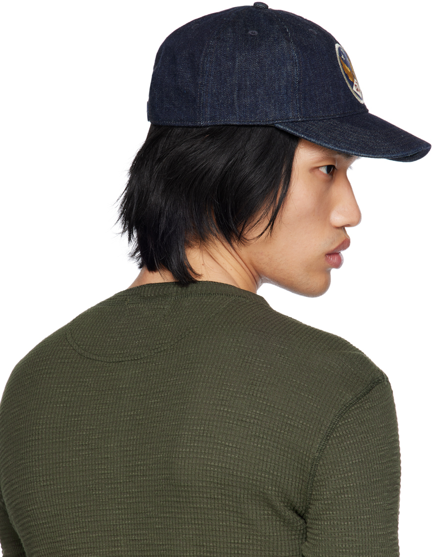RRL Navy Winged Cap RRL