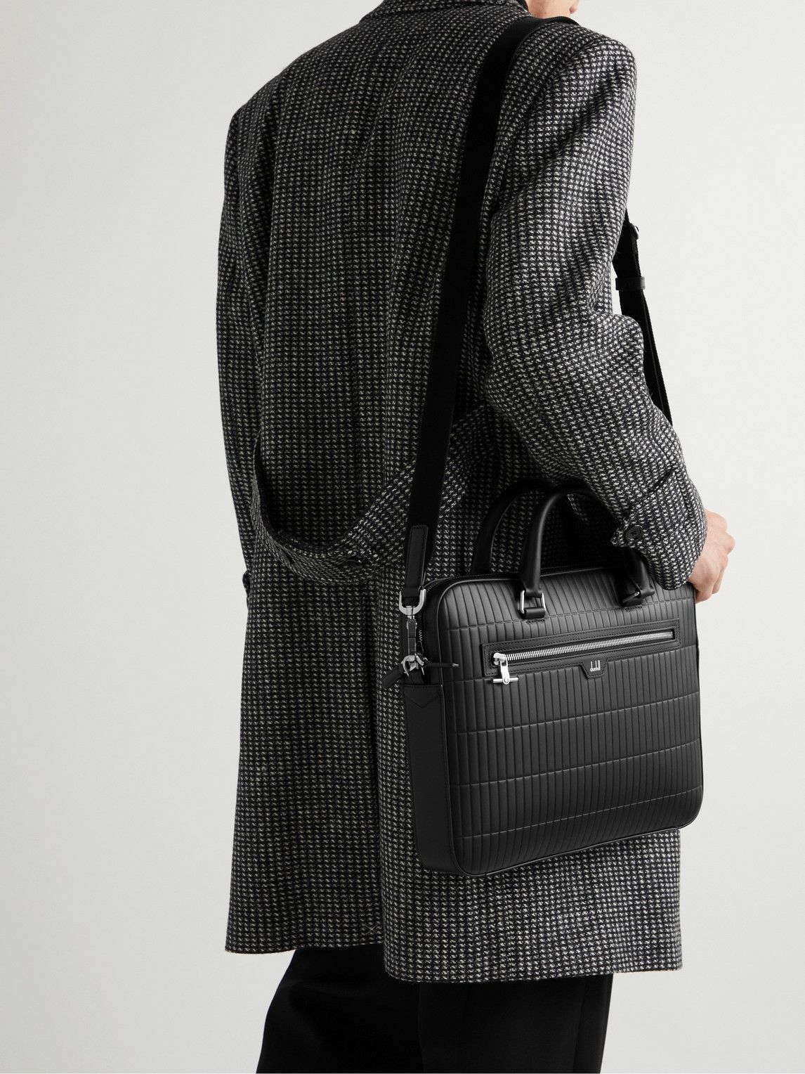 Dunhill - Rollagas Debossed Leather Briefcase Dunhill