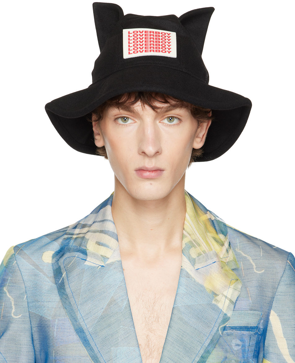 Charles Jeffrey Loverboy SSENSE Black Exclusive Bowler Hat Charles ...