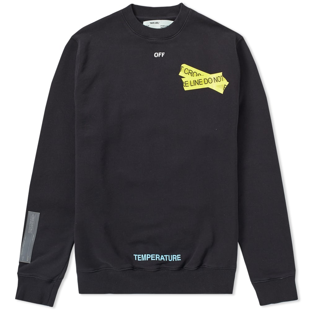 Off-White Firetape Crew Sweat Off-White