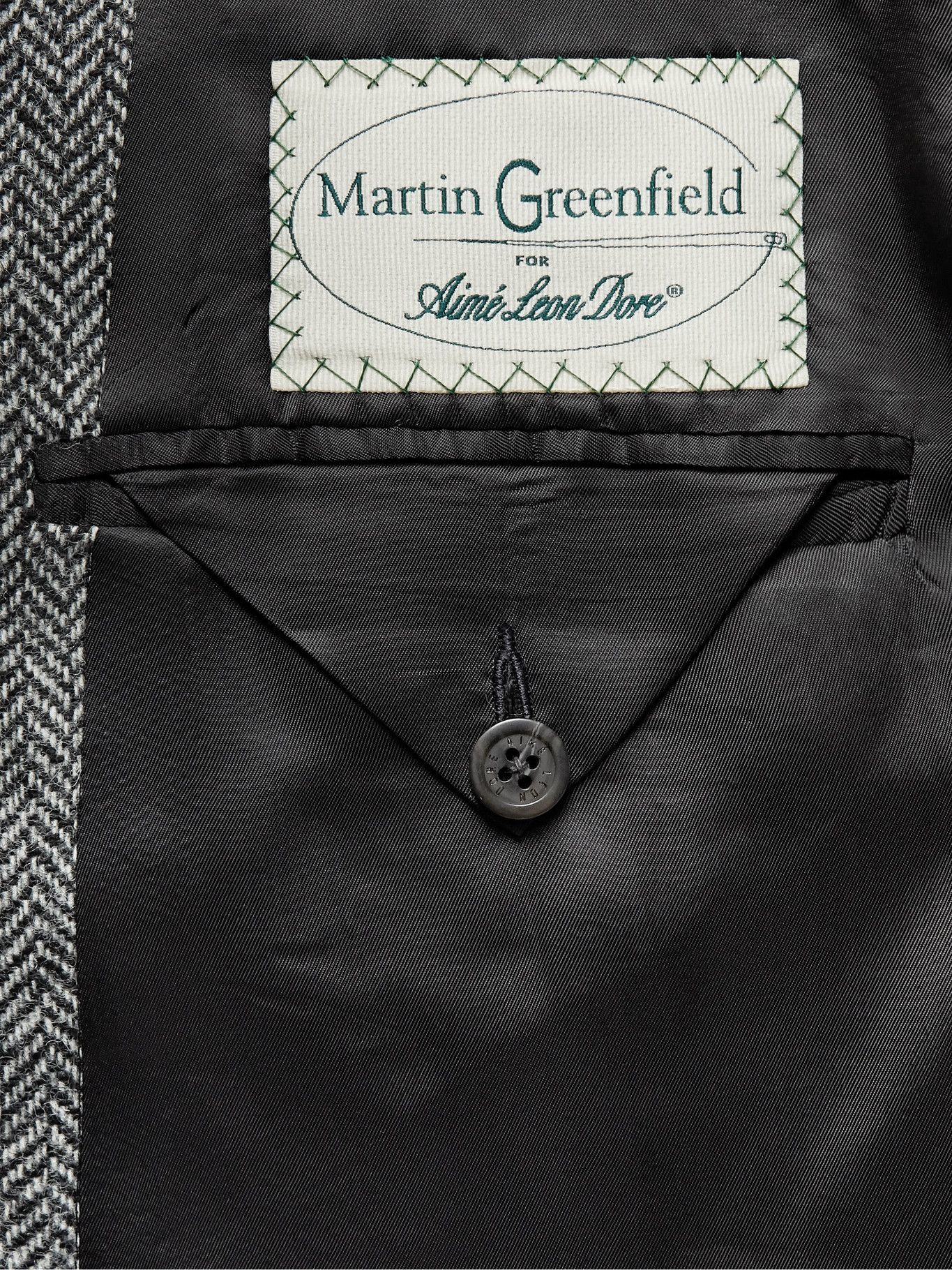 AIMÉ LEON DORE - Martin Greenfield Double-Breasted Checked Wool Suit ...