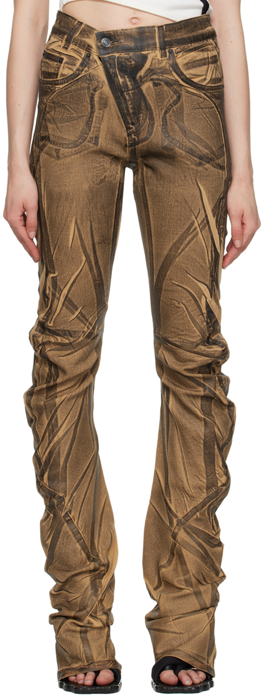 Ottolinger Brown Drape Jeans Ottolinger