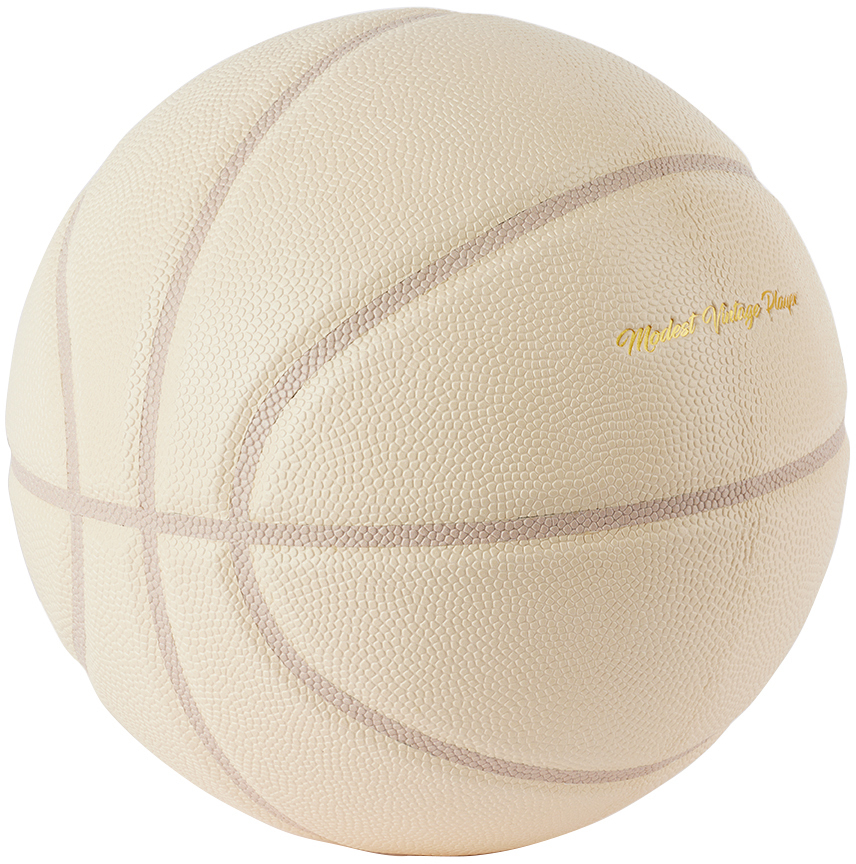Modest Vintage Player SSENSE Exclusive Beige Leather Basketball Modest ...