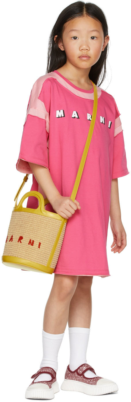 Marni Kids Pink Logo Dress Marni