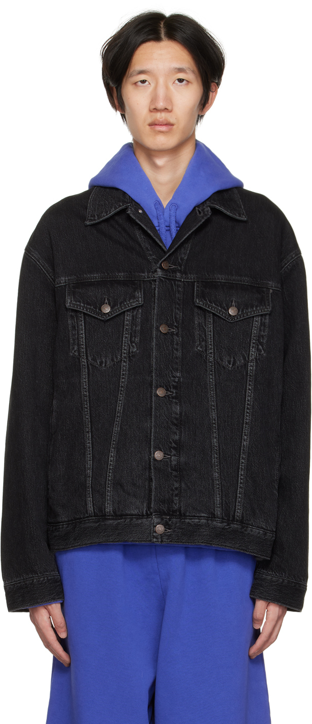 Acne Studios Black Relaxed Denim Jacket Acne Studios