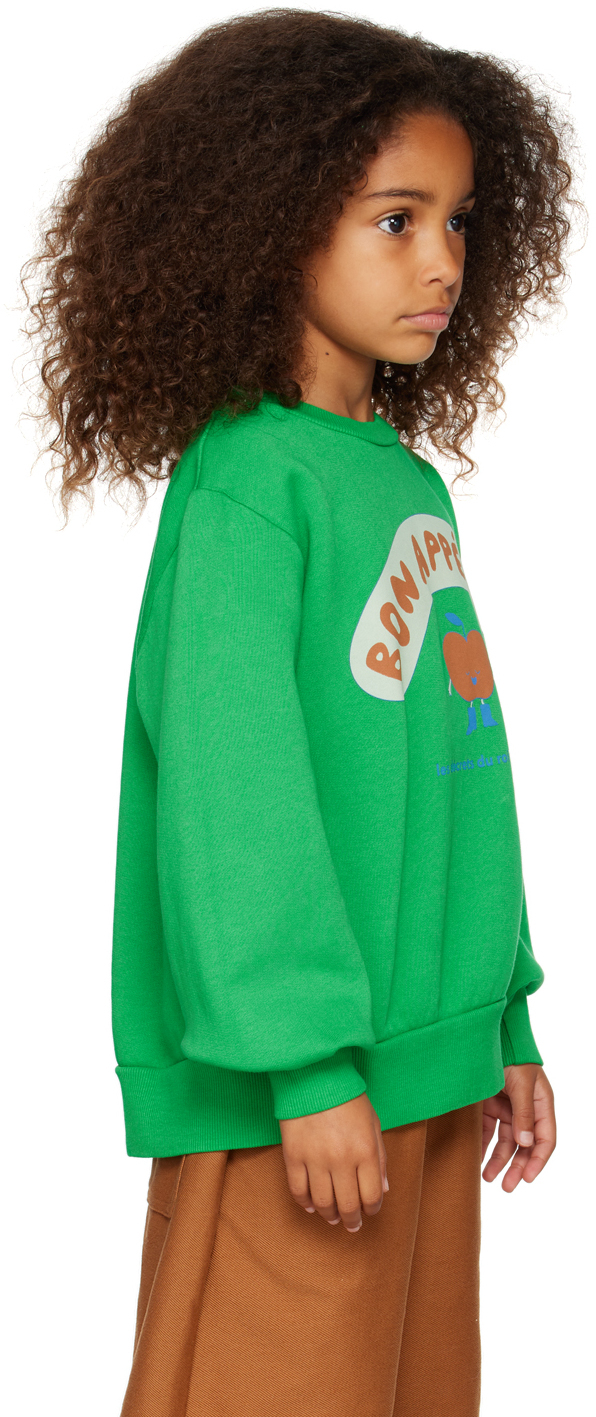 TINYCOTTONS Kids Green 'Bon Appetit' Sweatshirt TINYCOTTONS